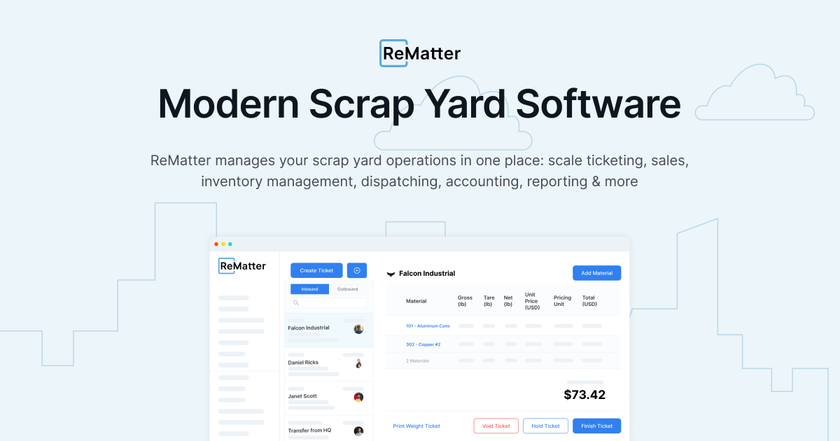 ReMatter - Modern Scrap Yard Software