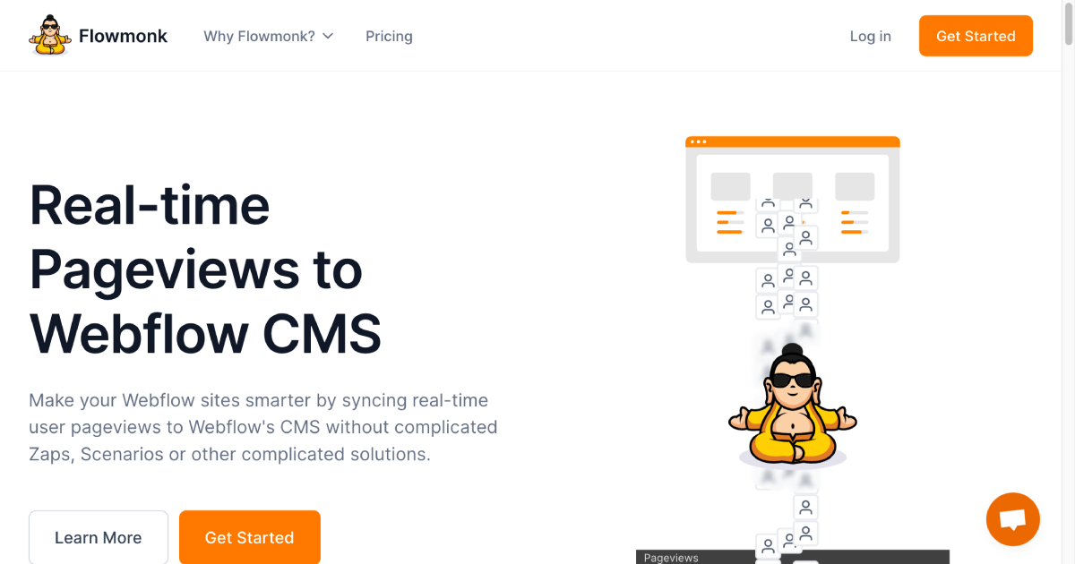 Flowmonk - Sync Pageviews to Webflow CMS
