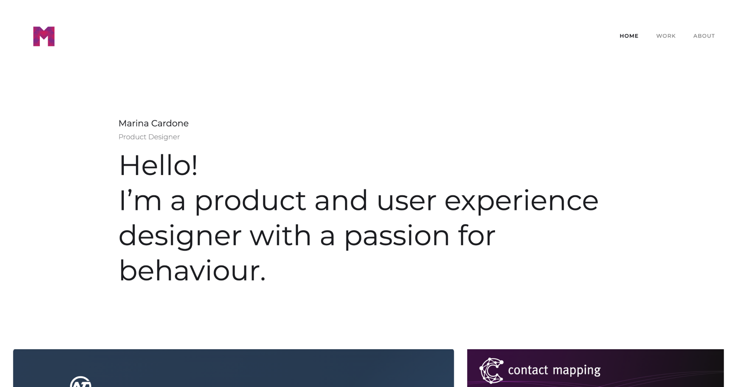 Marina Cardone - UX Designer