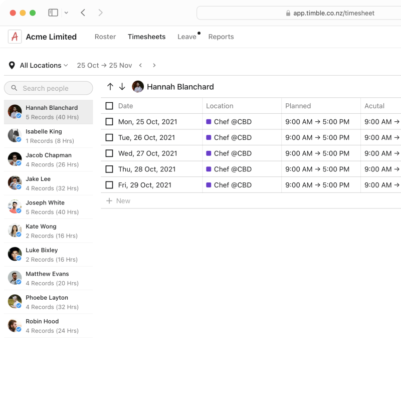 Timble - Manage staff rosters, timesheets and leave requests, all-in ...