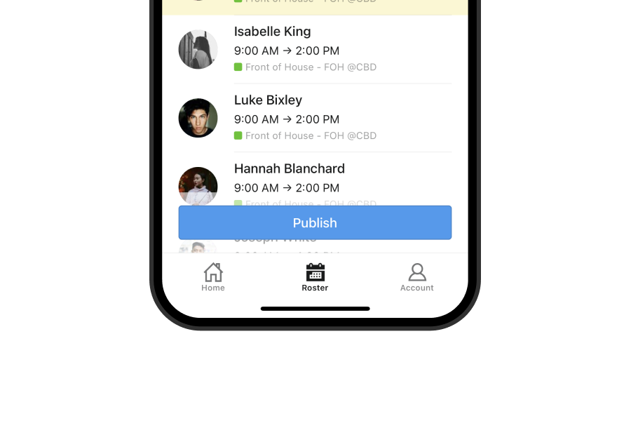 Timble - Simple online employee rostering software