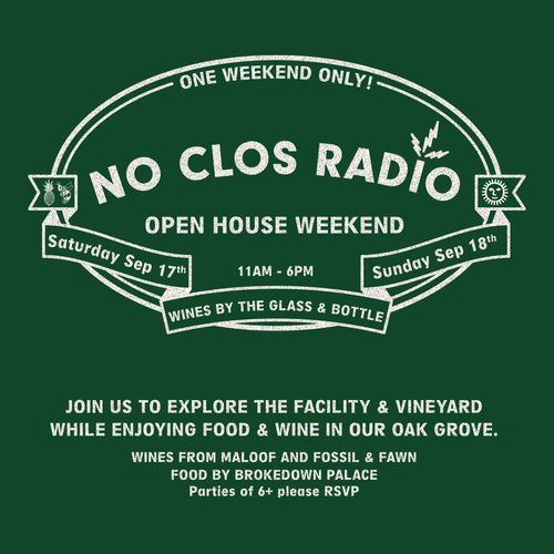 No Clos Radio | The home of Maloof Wines and Fossil & Fawn