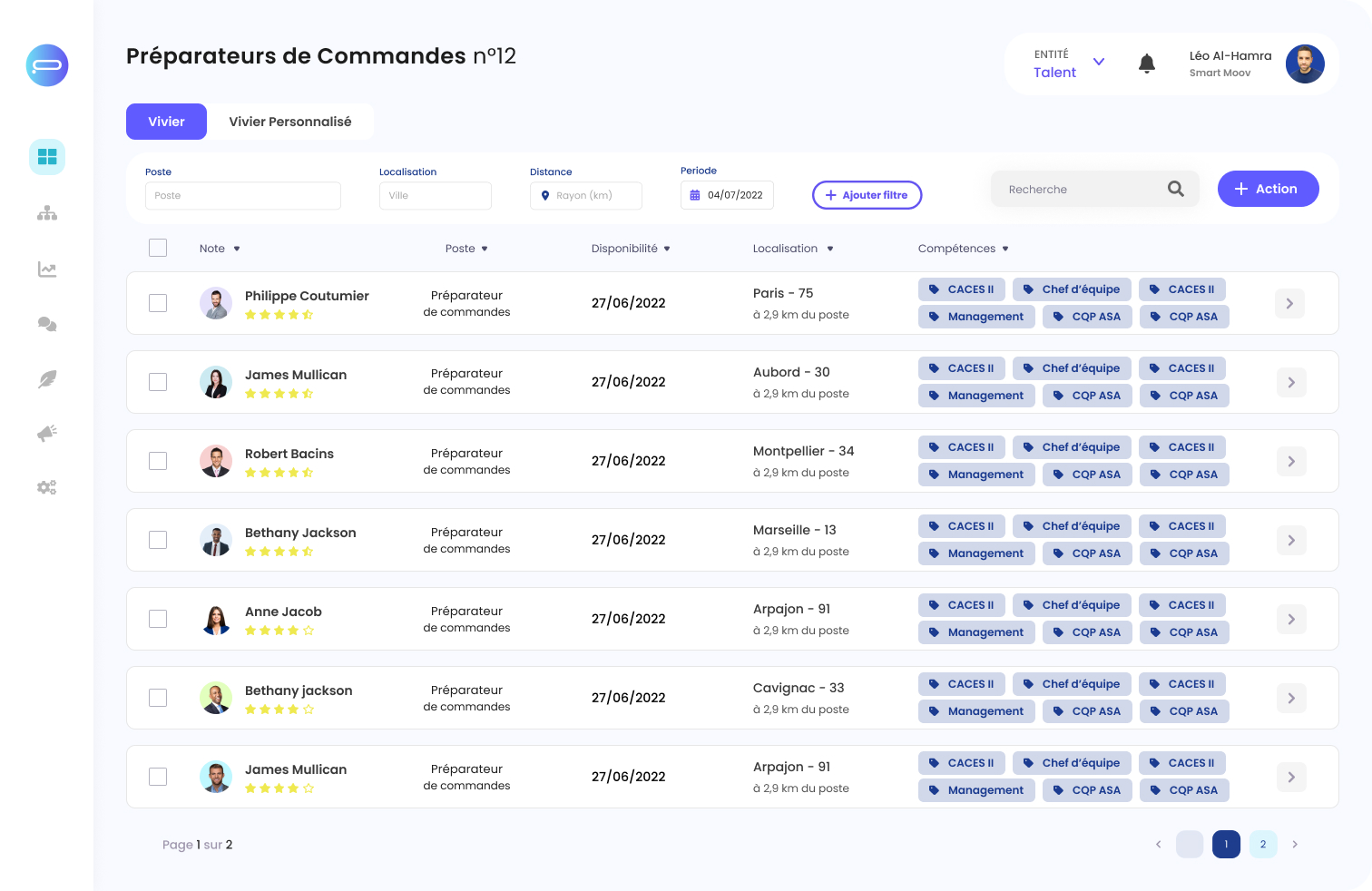 Smart Moov - Solution d'intérim digital