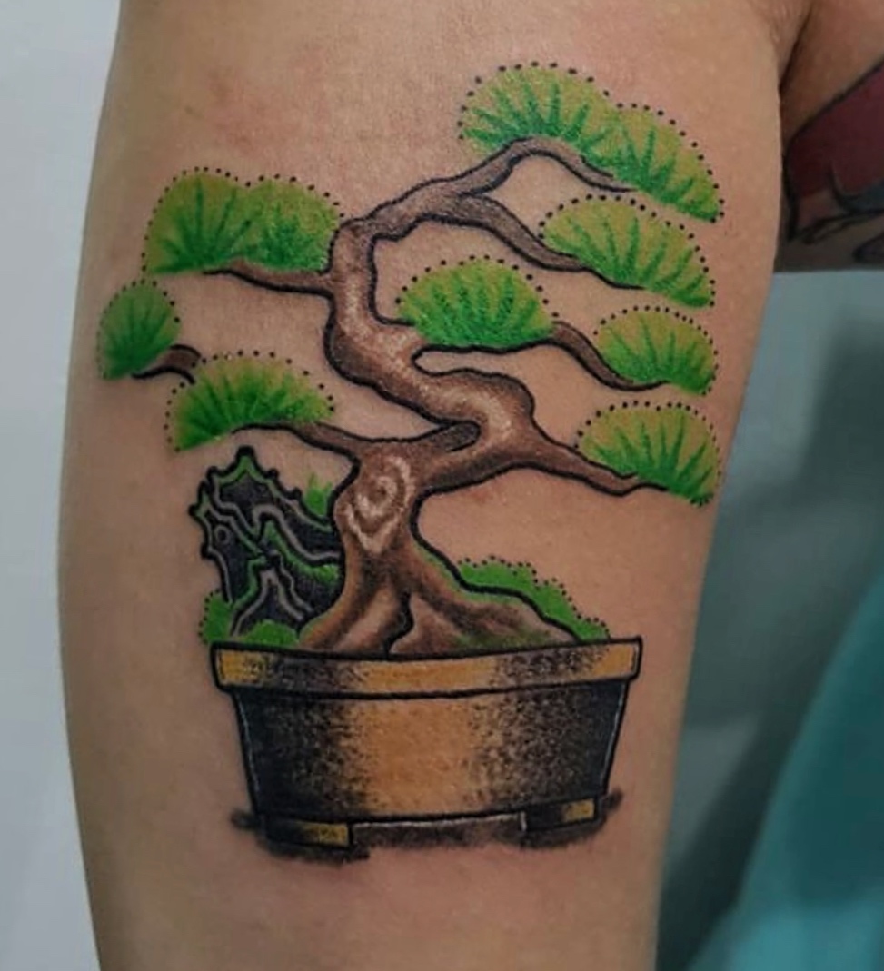 Japanese Bonsai Tree Tattoo