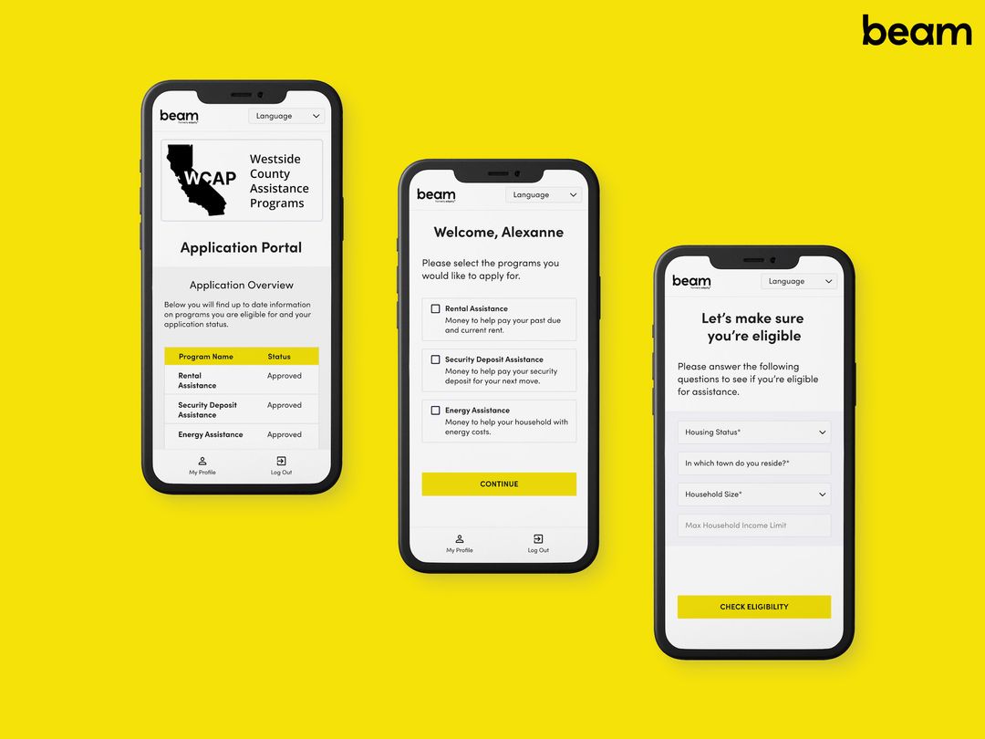 Beam | Fast Emergency Cash Aid & GovTech Software Platform