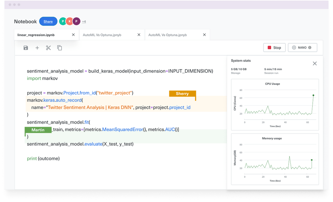 Markov ML | Data Analysis & ML Models Collaboration Platform