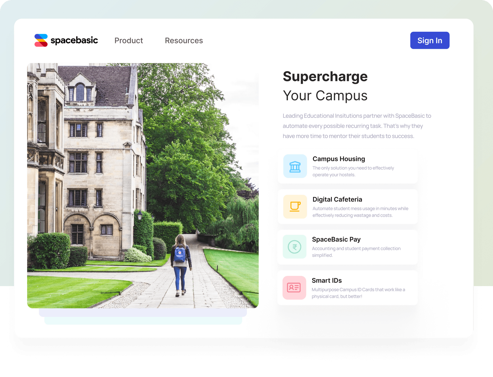 Digital Campus Automation Solution for Education Institutions - SpaceBasic