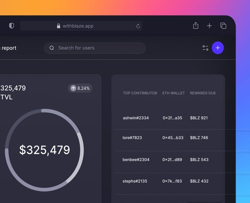 Blaze - Web3 CRM and Analytics