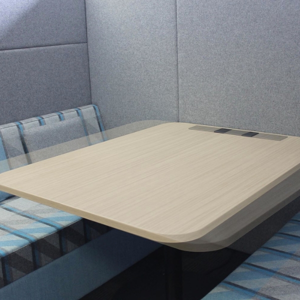 Sliding Table with Pedestal Base | SmartSpace