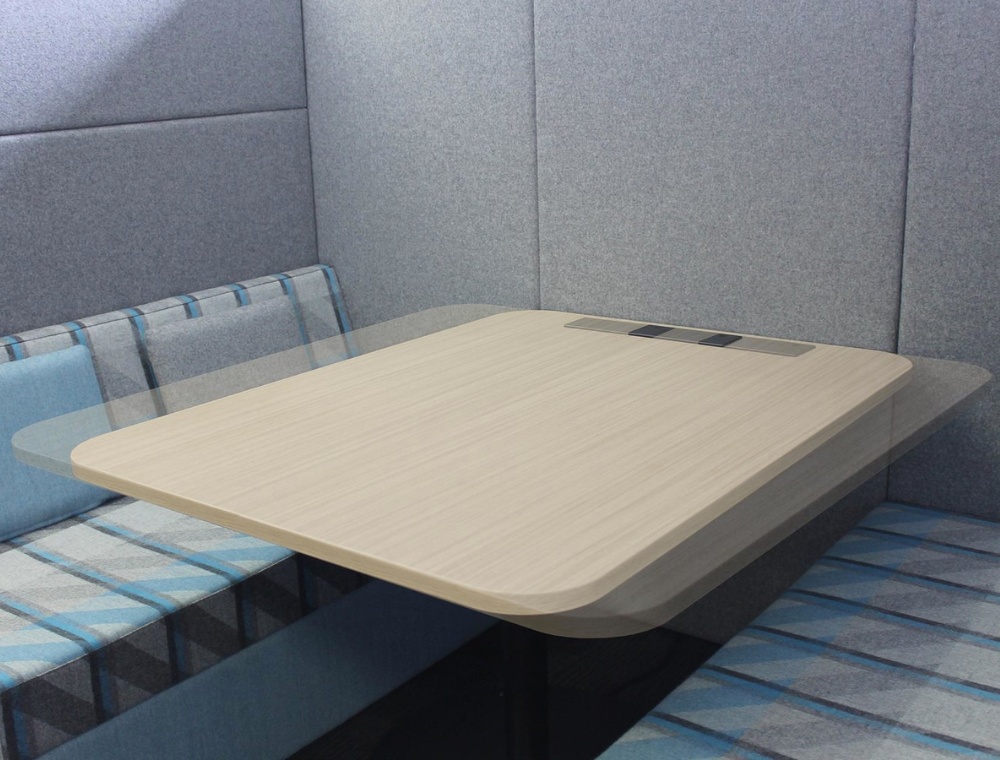 Sliding Table with Pedestal Base | SmartSpace