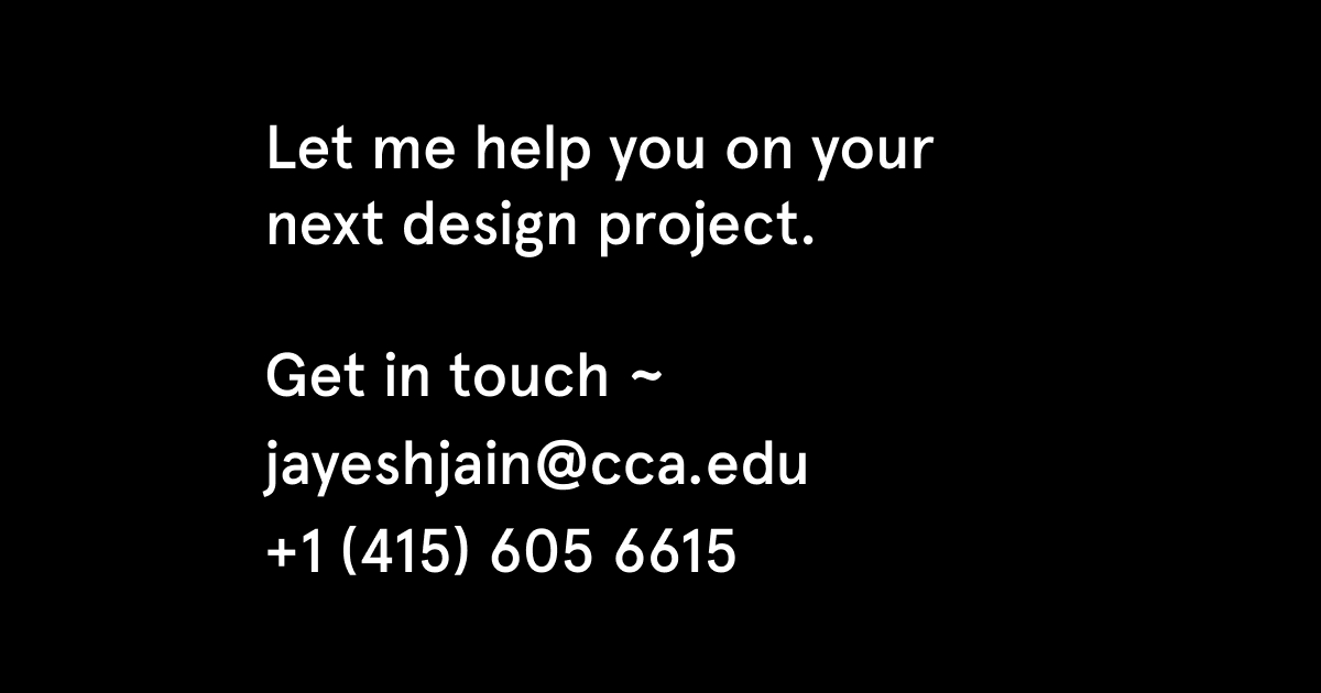 Jayesh Jain's Design Portfolio
