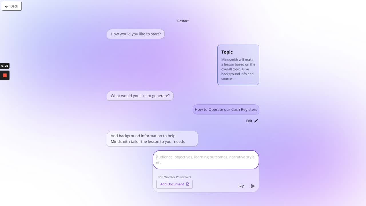 Mindsmith: AI-powered Learning