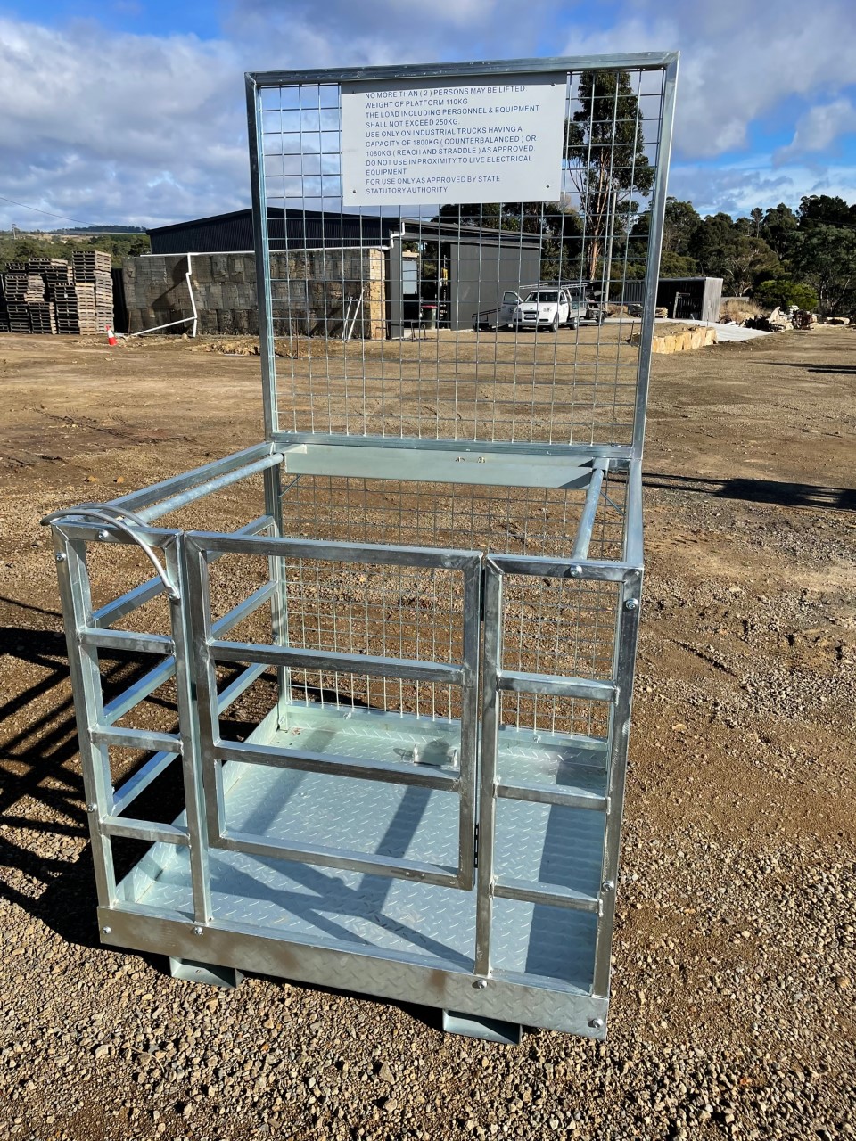Forklift work platform / safety cage - Available from Tasquip