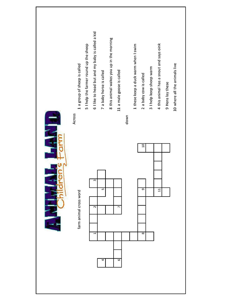 Activity Pages | Animal Land Children's Farm