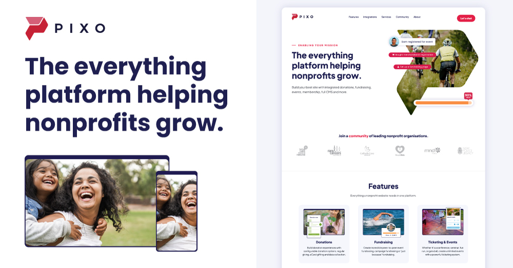 PIXO | The everything platform helping nonprofits grow