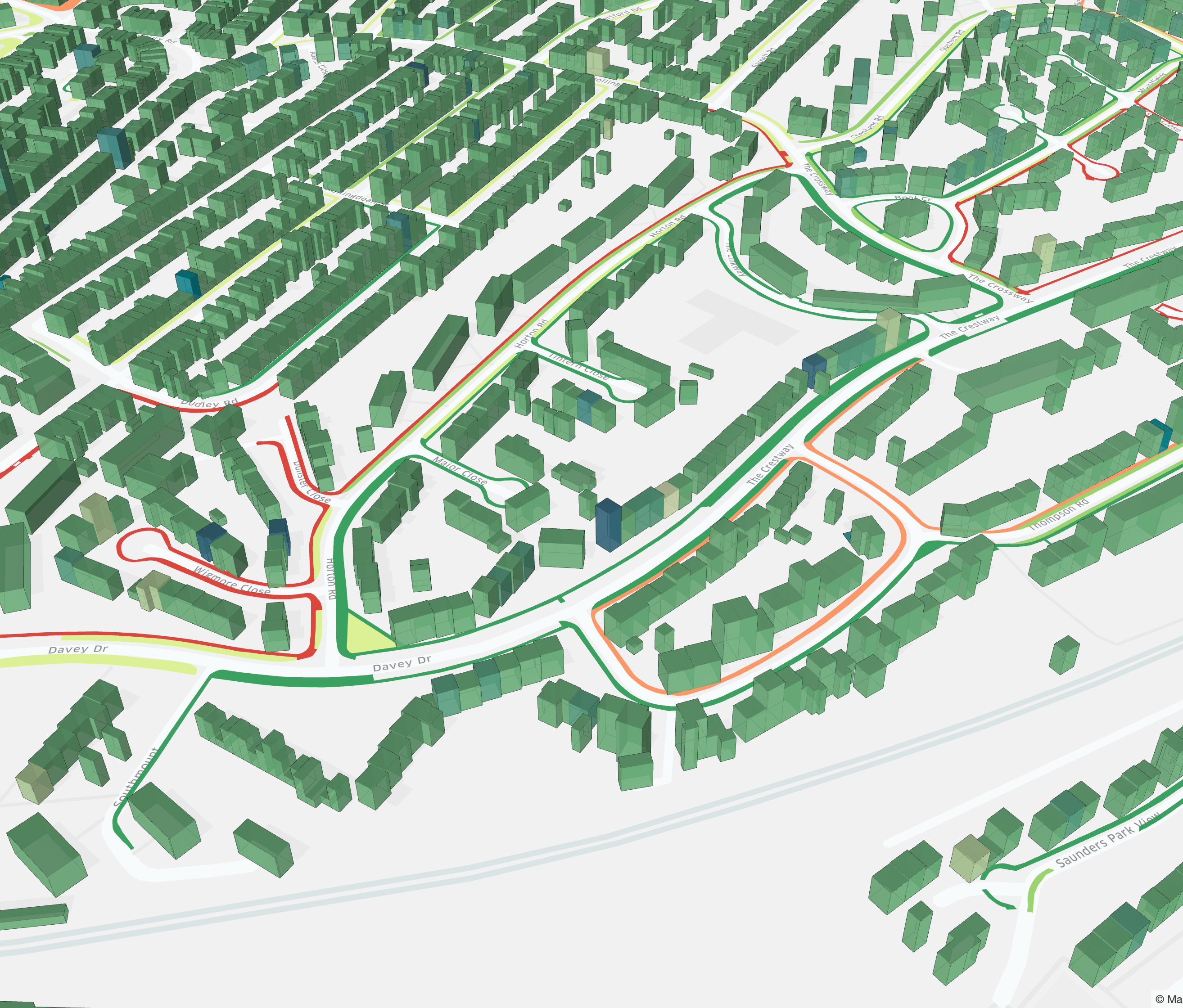 Spatial analytics for EV charge point siting