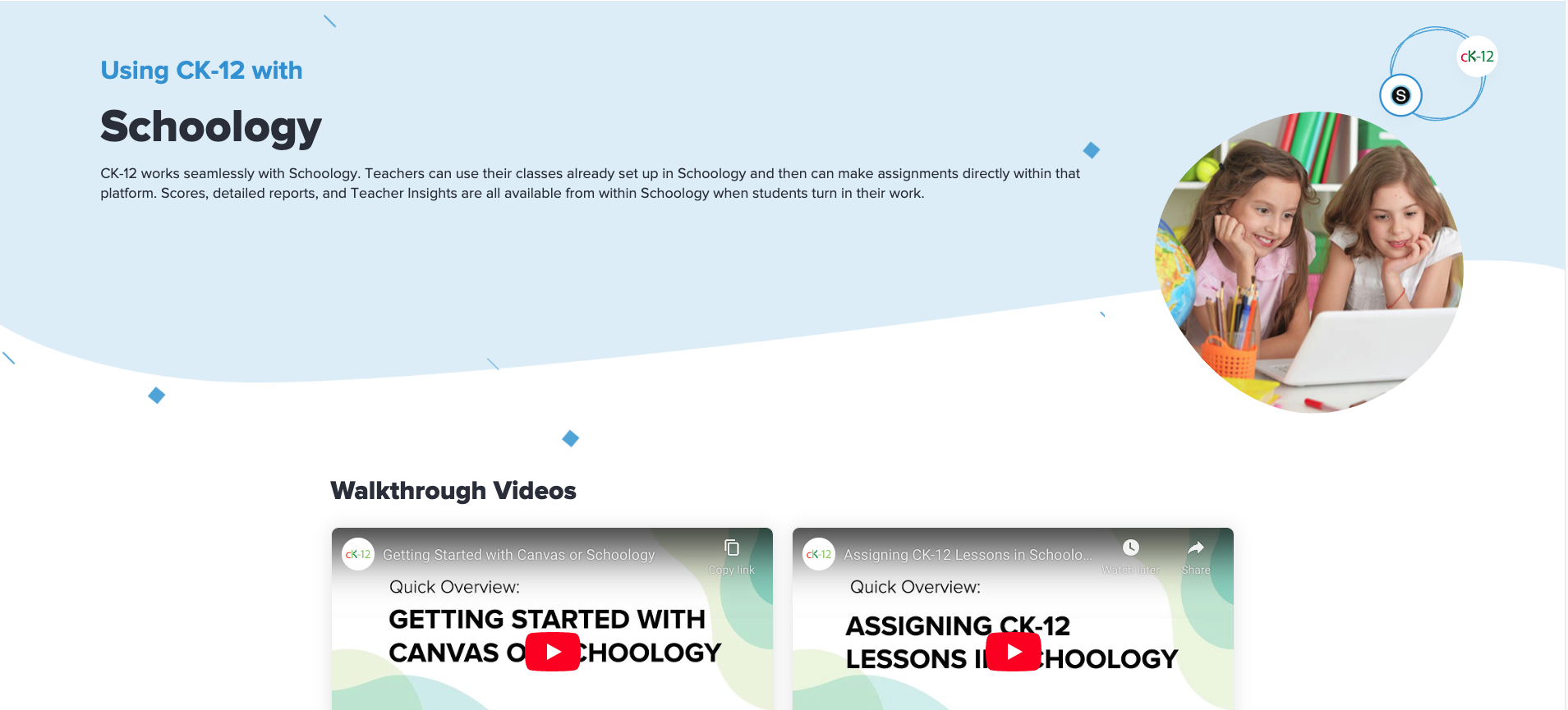 Using CK-12 with Schoology