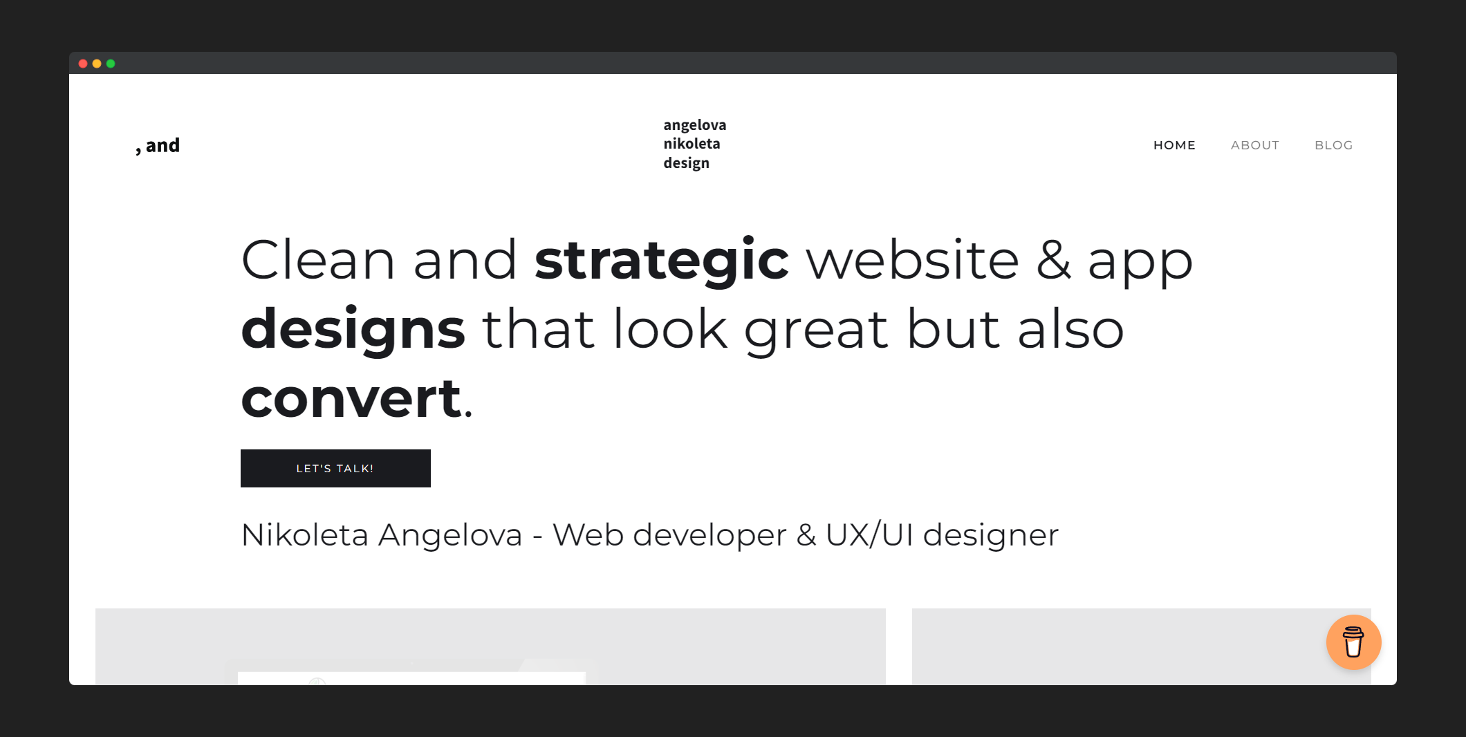 Web Developer & UX/UI Freelance Designer - Nikoleta Angelova