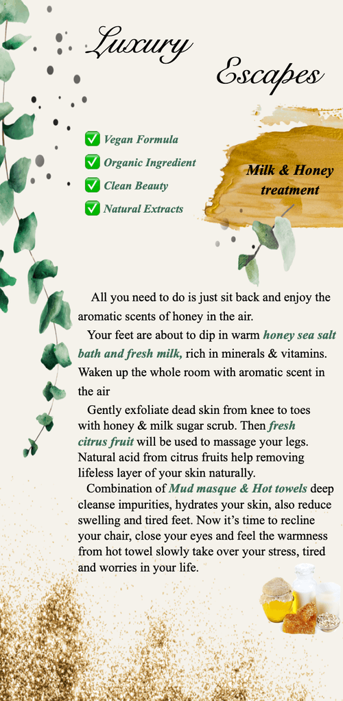 The Comma Spa | menu