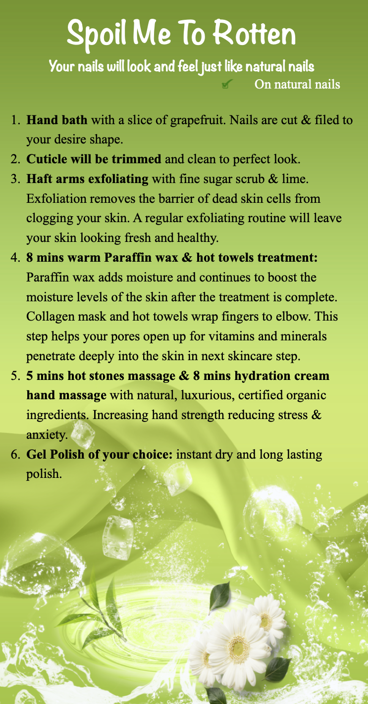 The Comma Spa | menu