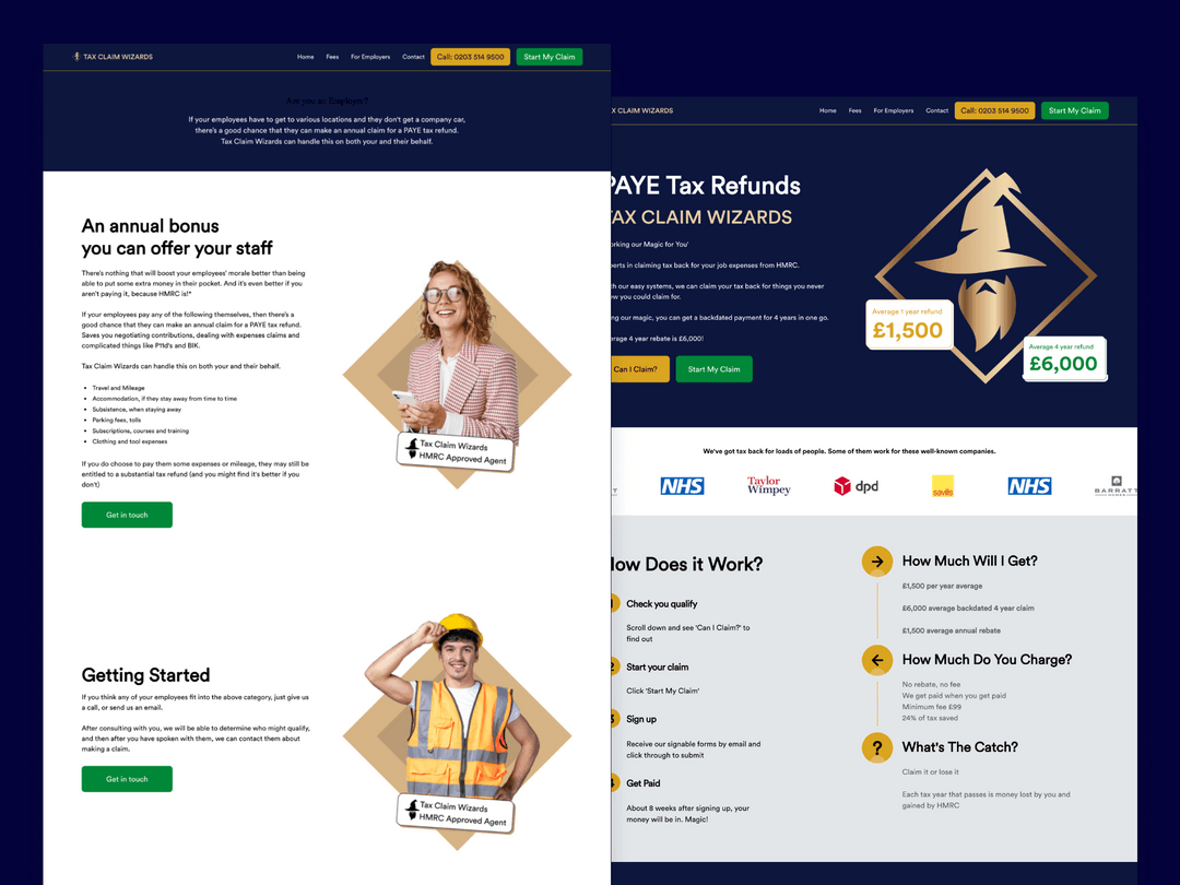 Tax Claim Wizards - Case Study by FlowConverts