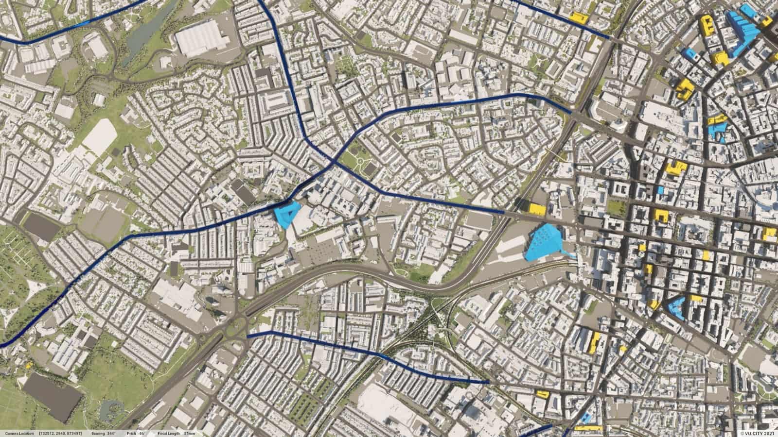 3D Model of Belfast & Digital Twin for Urban Planning & Design