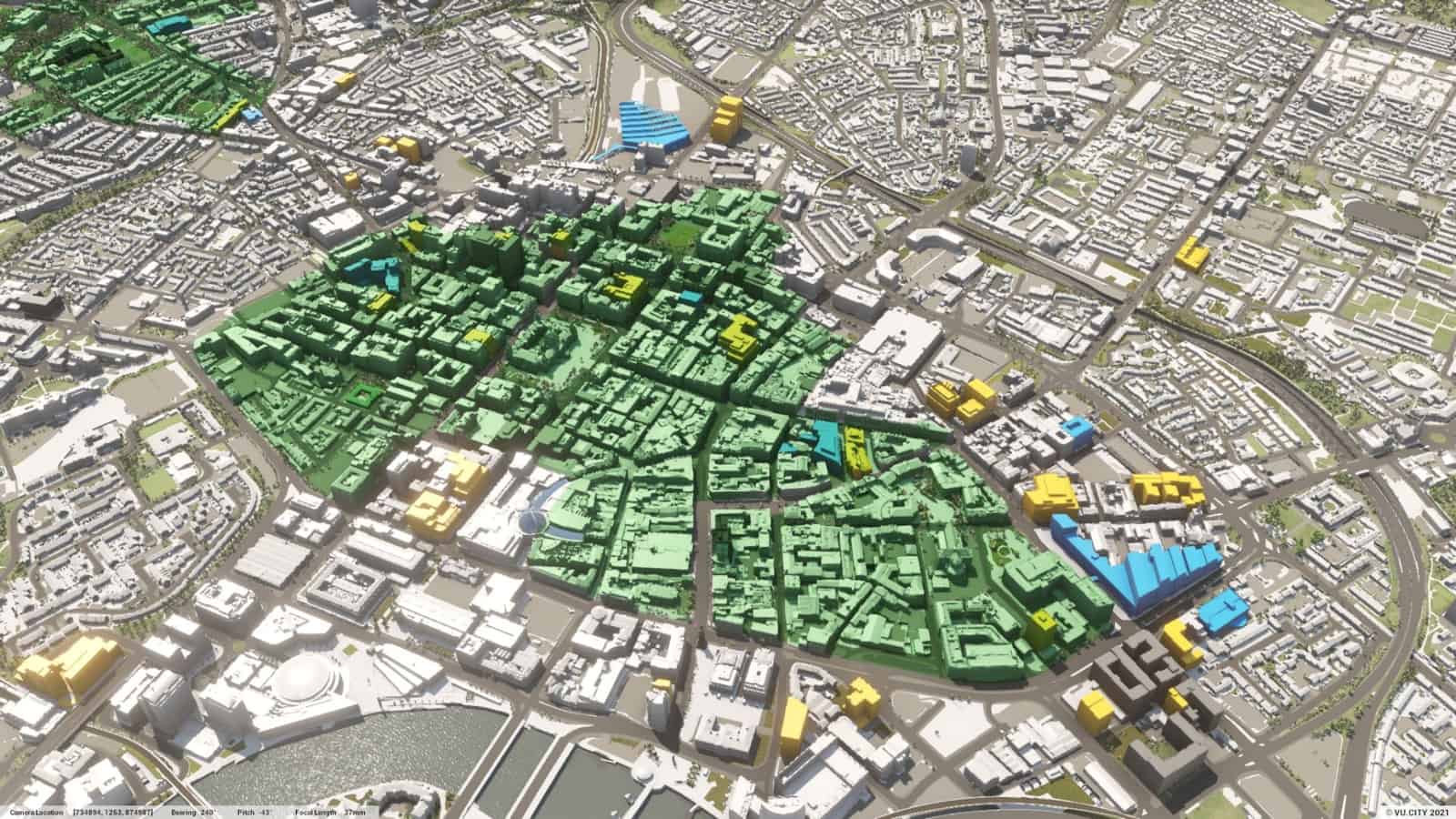 3D Model of Belfast & Digital Twin for Urban Planning & Design