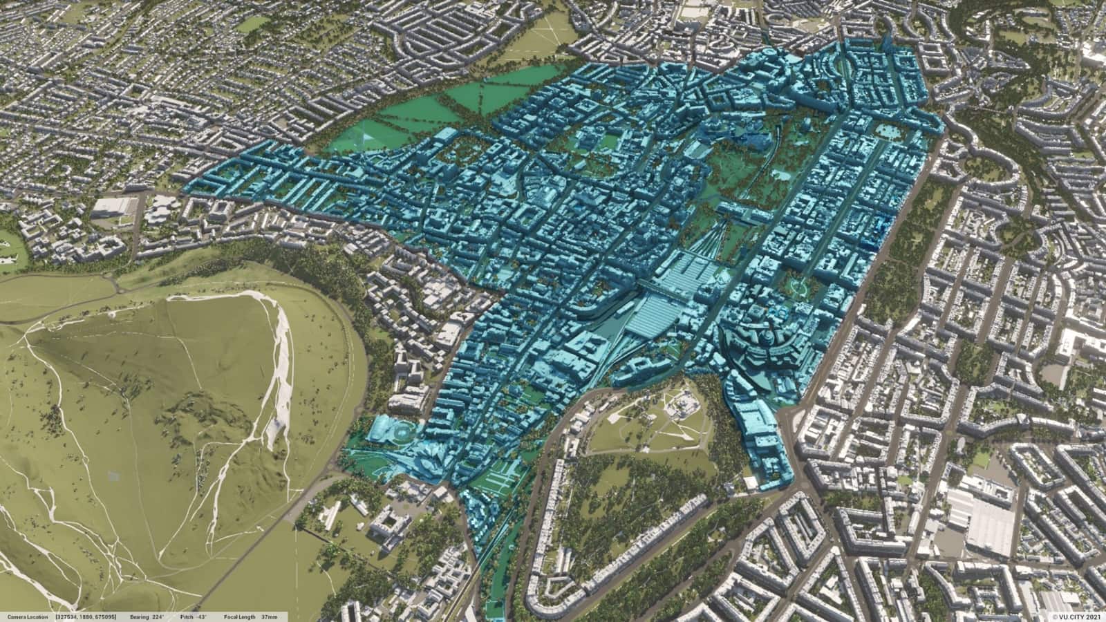 3D Model of Edinburgh & Digital Twin for Urban Planning & Design