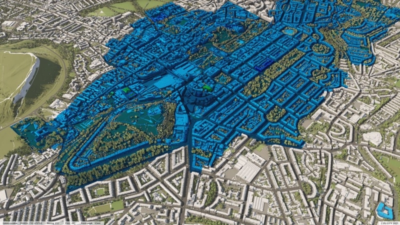 3D Model of Edinburgh & Digital Twin for Urban Planning & Design