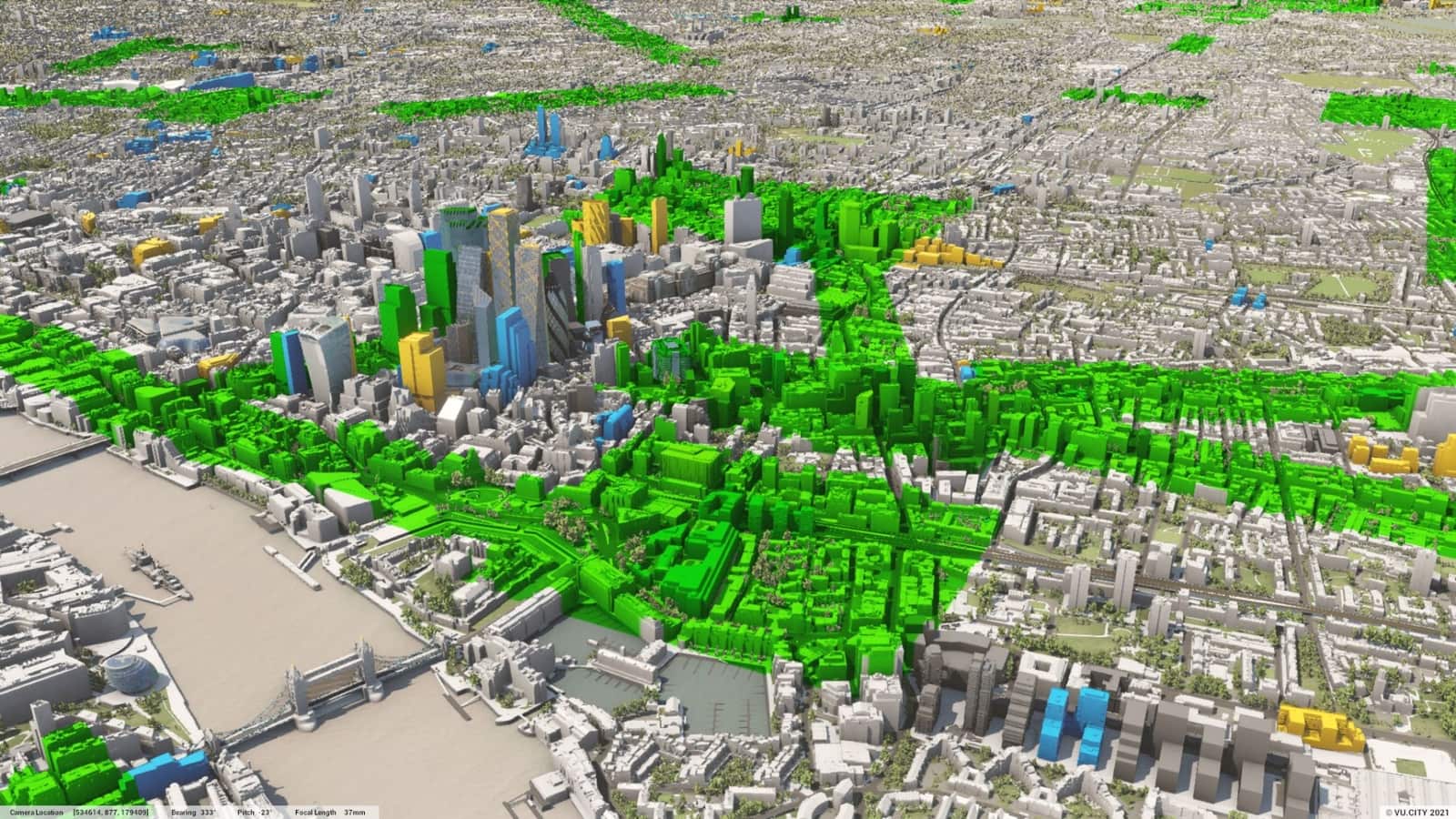3D Model of London & Digital Twin for Urban Planning & Design