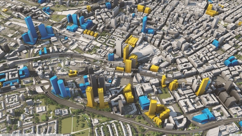 3D Model of Manchester & Digital Twin for Urban Planning & Design