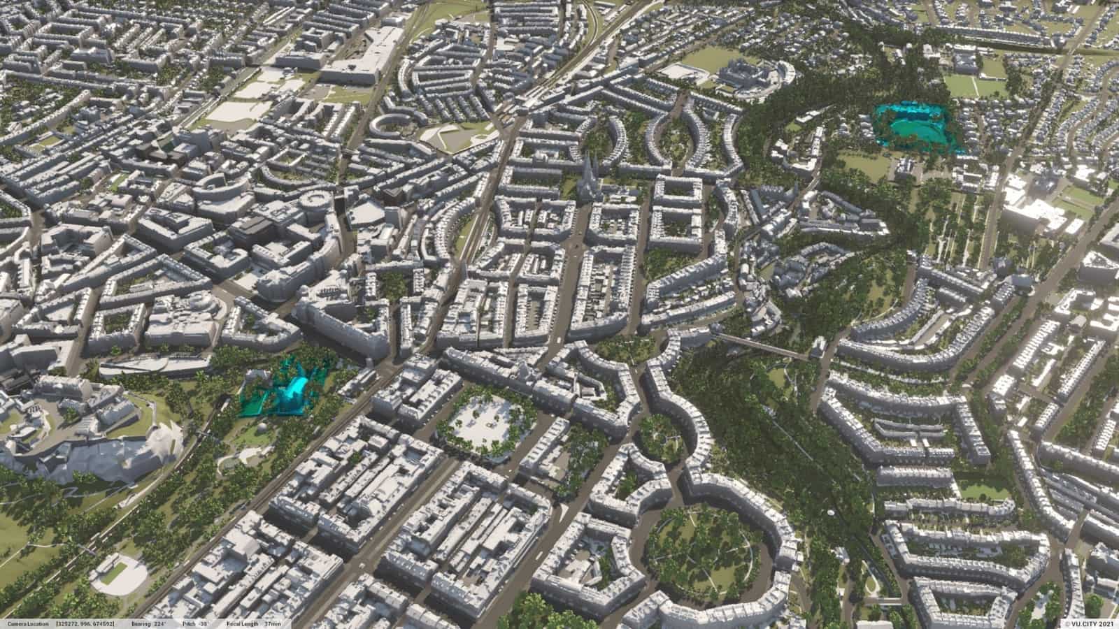 3D Model of Edinburgh & Digital Twin for Urban Planning & Design