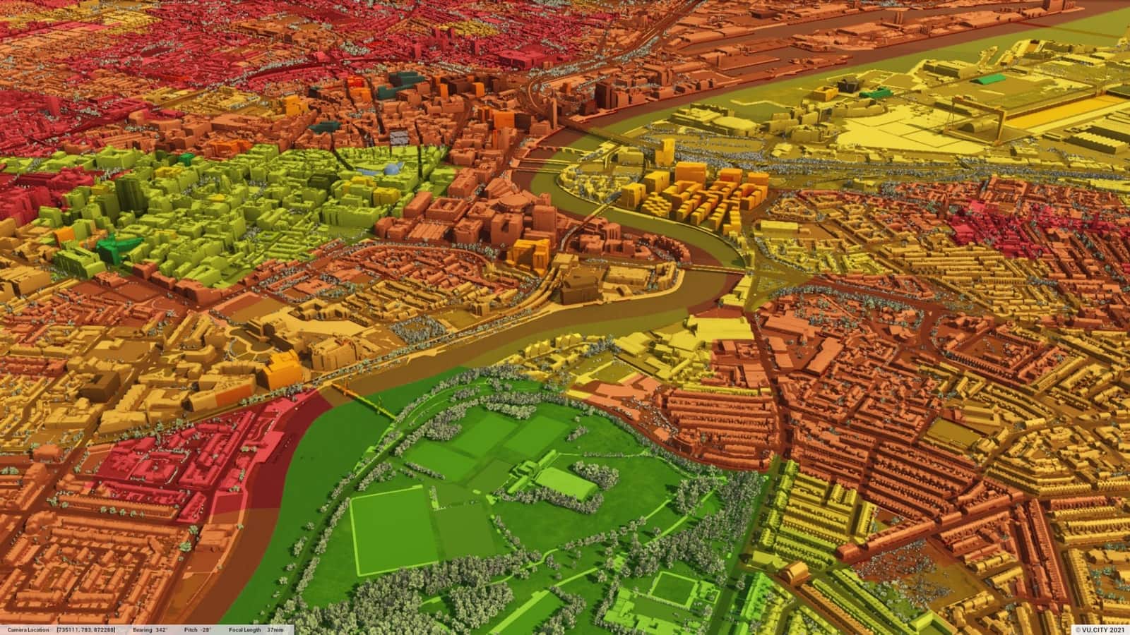 3D Model of Belfast & Digital Twin for Urban Planning & Design
