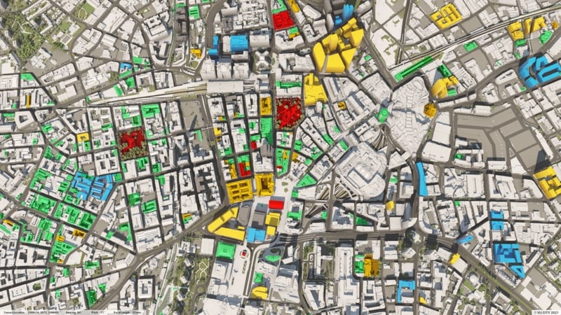 3D Model of Birmingham & Digital Twin for Urban Planning & Design
