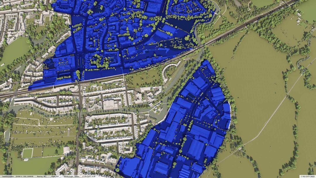 3D Model of Oxford & Digital Twin for Urban Planning & Design