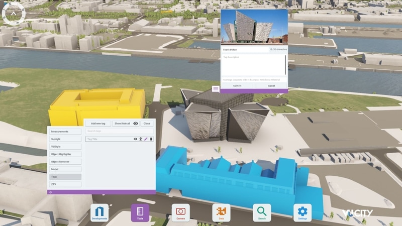 3D Model of Belfast & Digital Twin for Urban Planning & Design