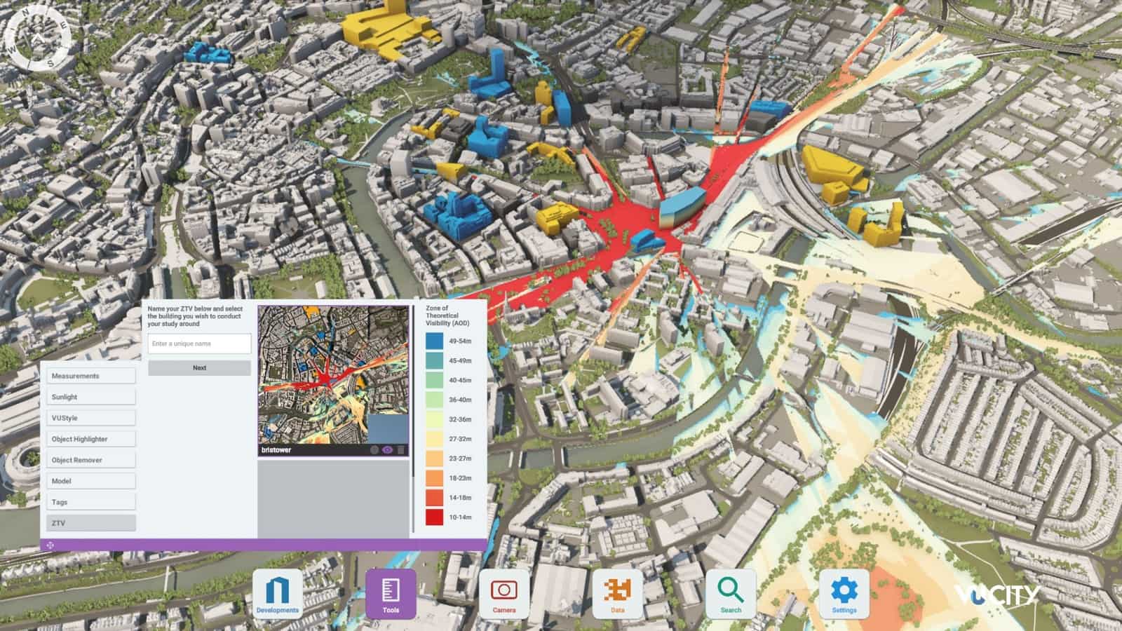 3D Model of Bristol & Digital Twin for Urban Planning & Design