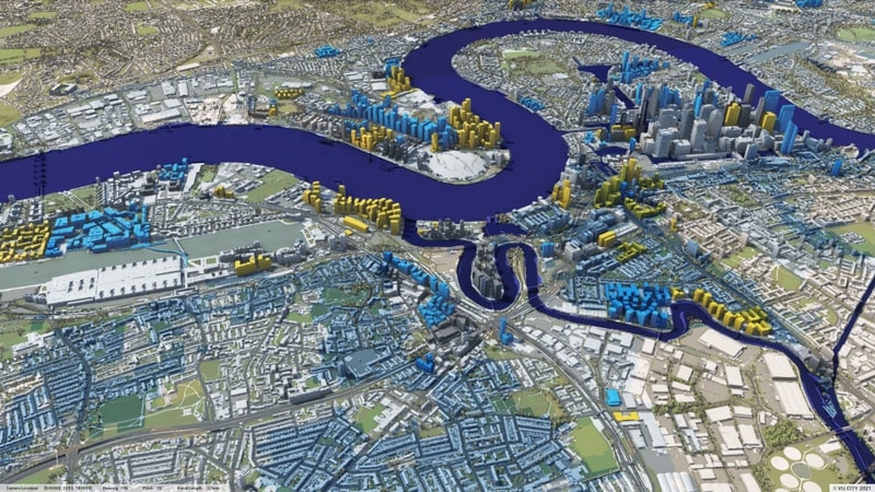 3D Model of London & Digital Twin for Urban Planning & Design