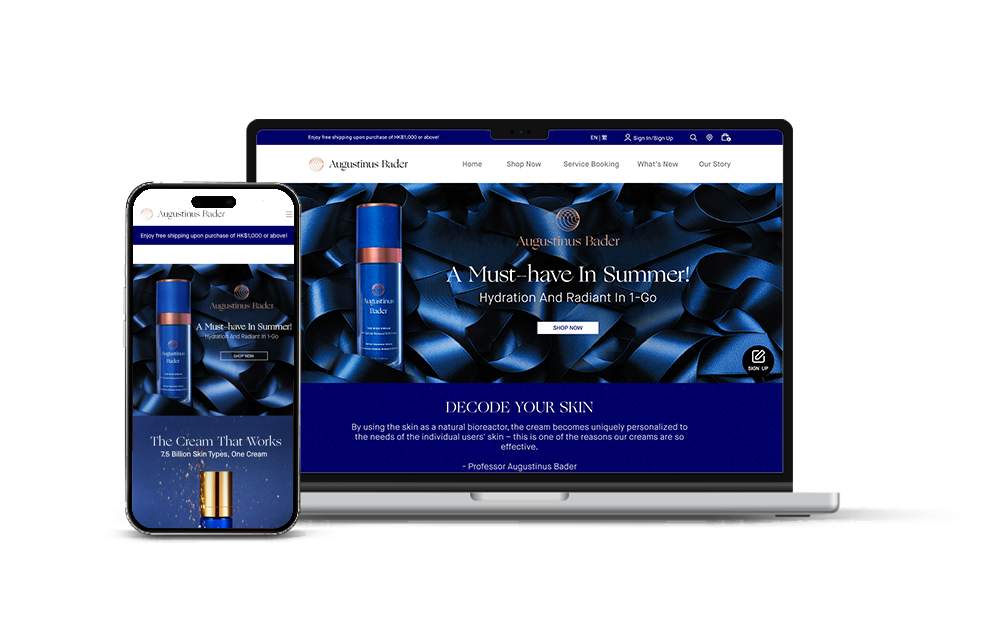 Charlotte Chau Design ｜ Project - Augustinus Bader Online Store