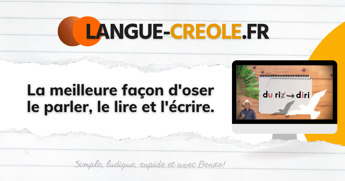 Apprendre la langue créole - Découvrir le programme de formation.