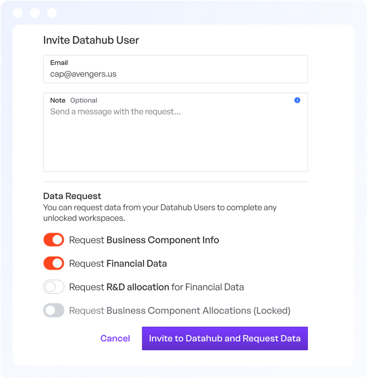 Datahub.tax - Data Collection Platform for R&D Tax Credit Professionals