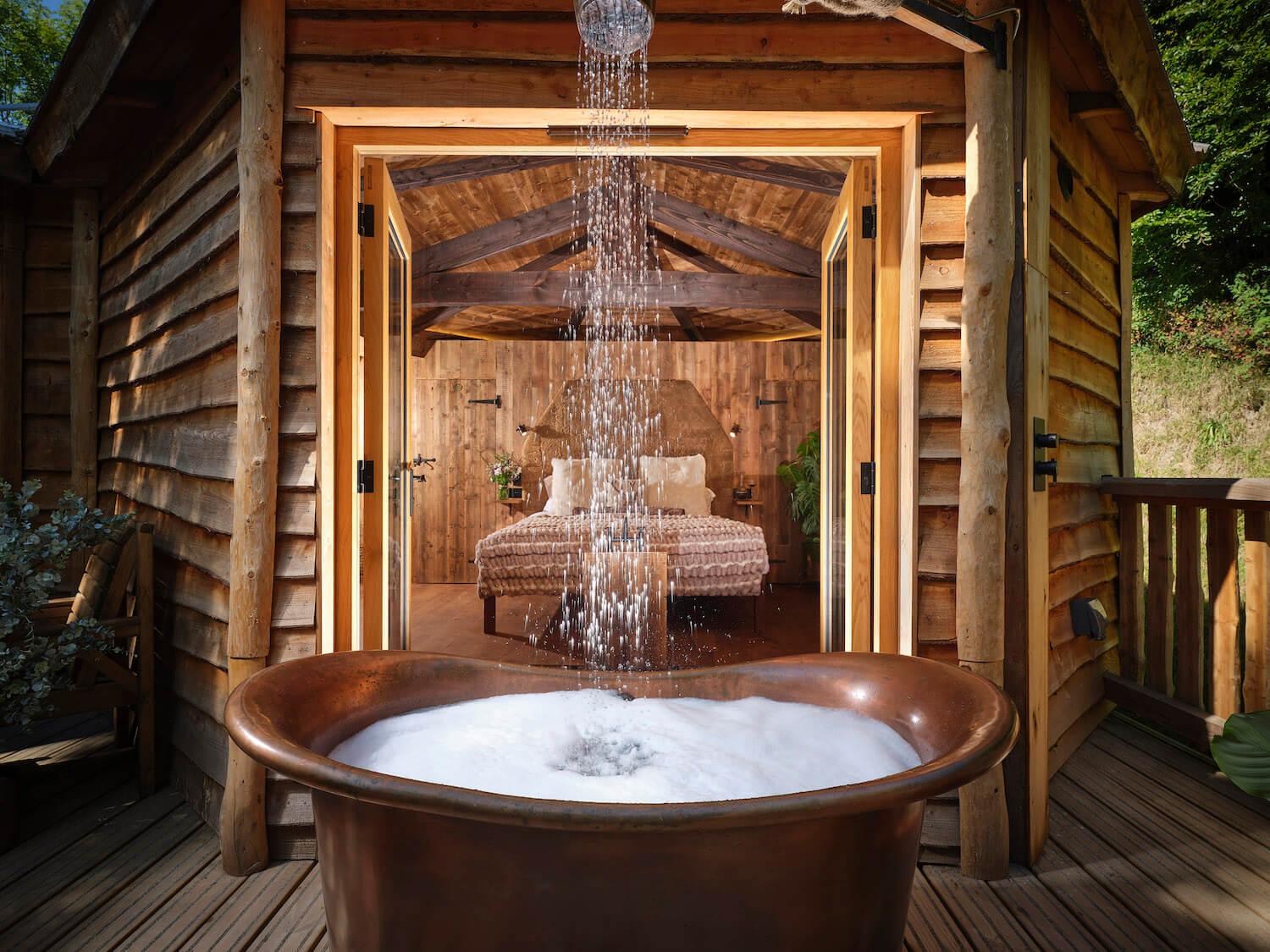 Luxury treehouses with hot tubs in Devon | Dog Friendly