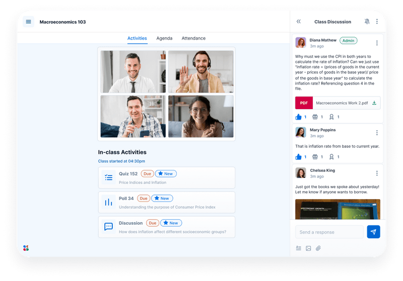 Interactive Zoom classes with realtime attendance | Acadly