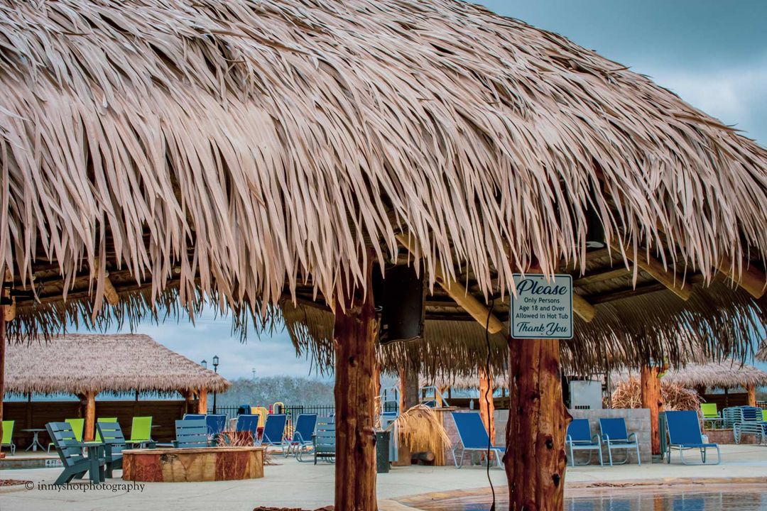 Lost Lagoon, El Campo | Coastal Shade Co | Thatched Pavilions, Palapas, Shade Structures ...