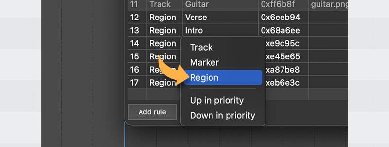 How to auto color in REAPER