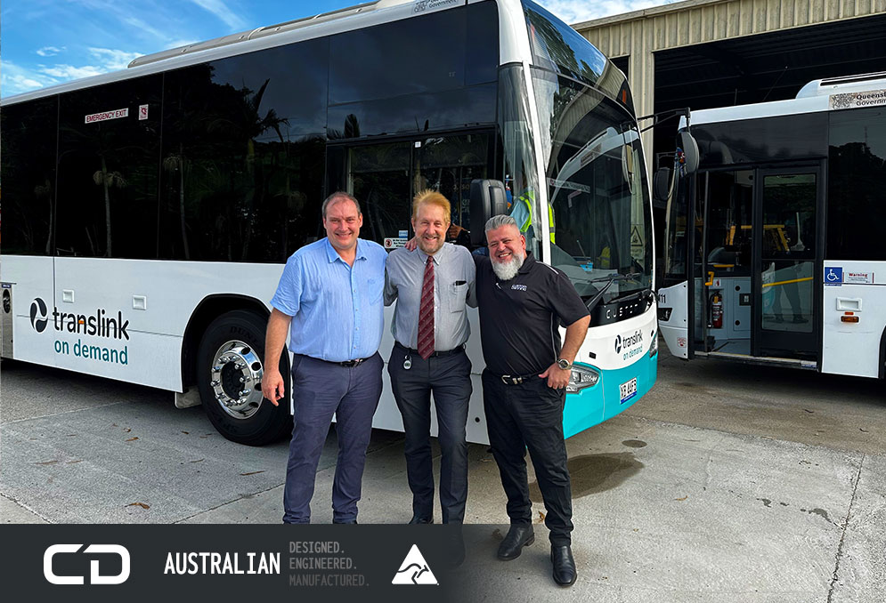 Wide Bay Transit’s new Custom Denning Endeavour buses in operation ...