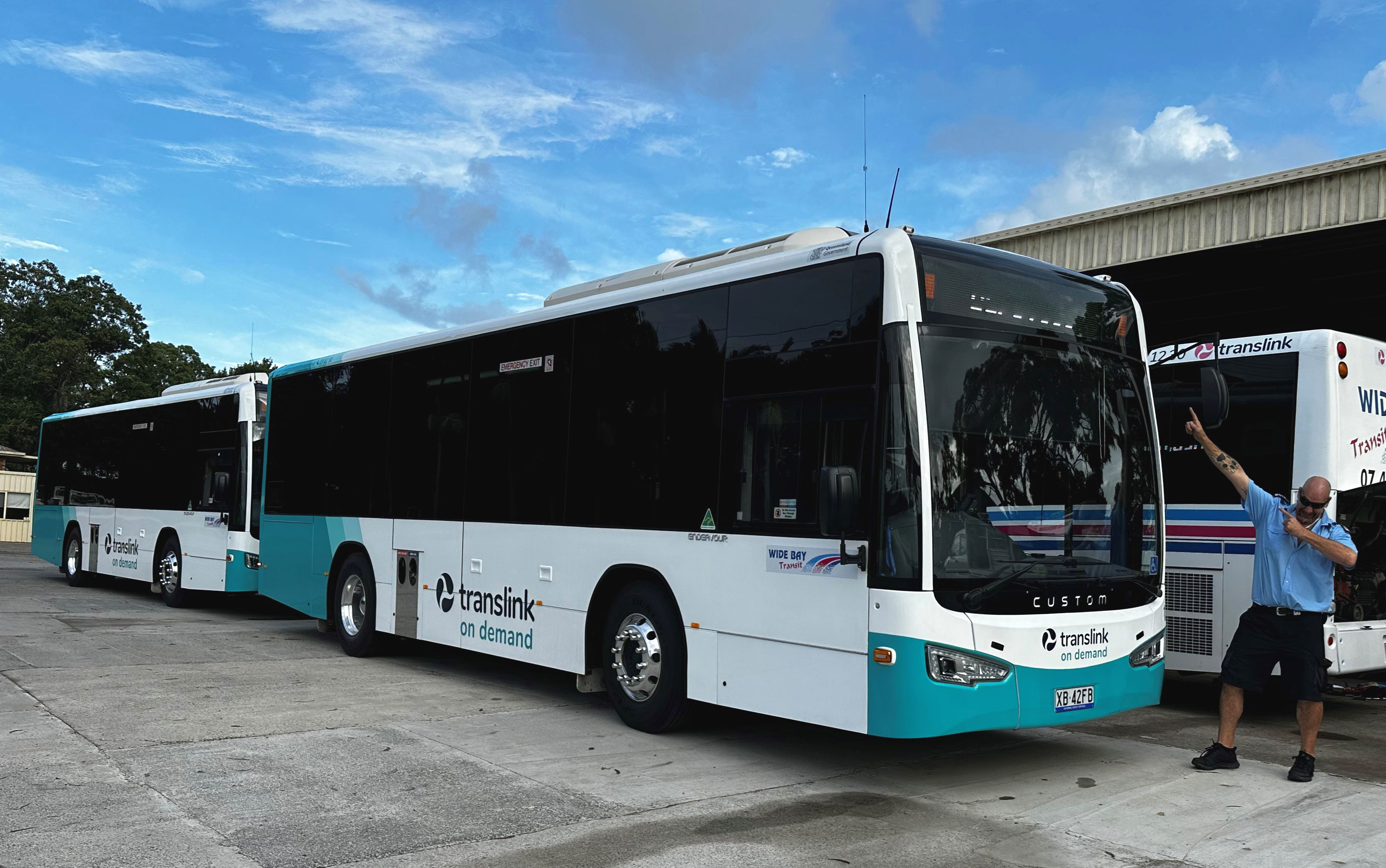 Wide Bay Transit’s new Custom Denning Endeavour buses in operation ...