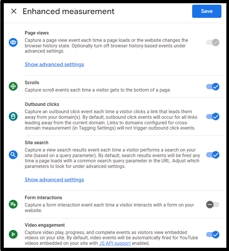 GA4 Enhanced Measurement