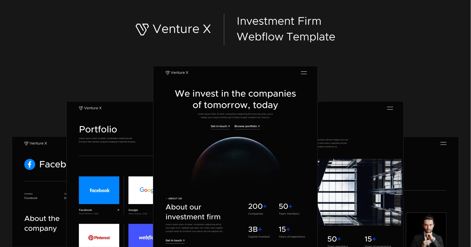 Start Here - Venture X - Webflow Ecommerce website template