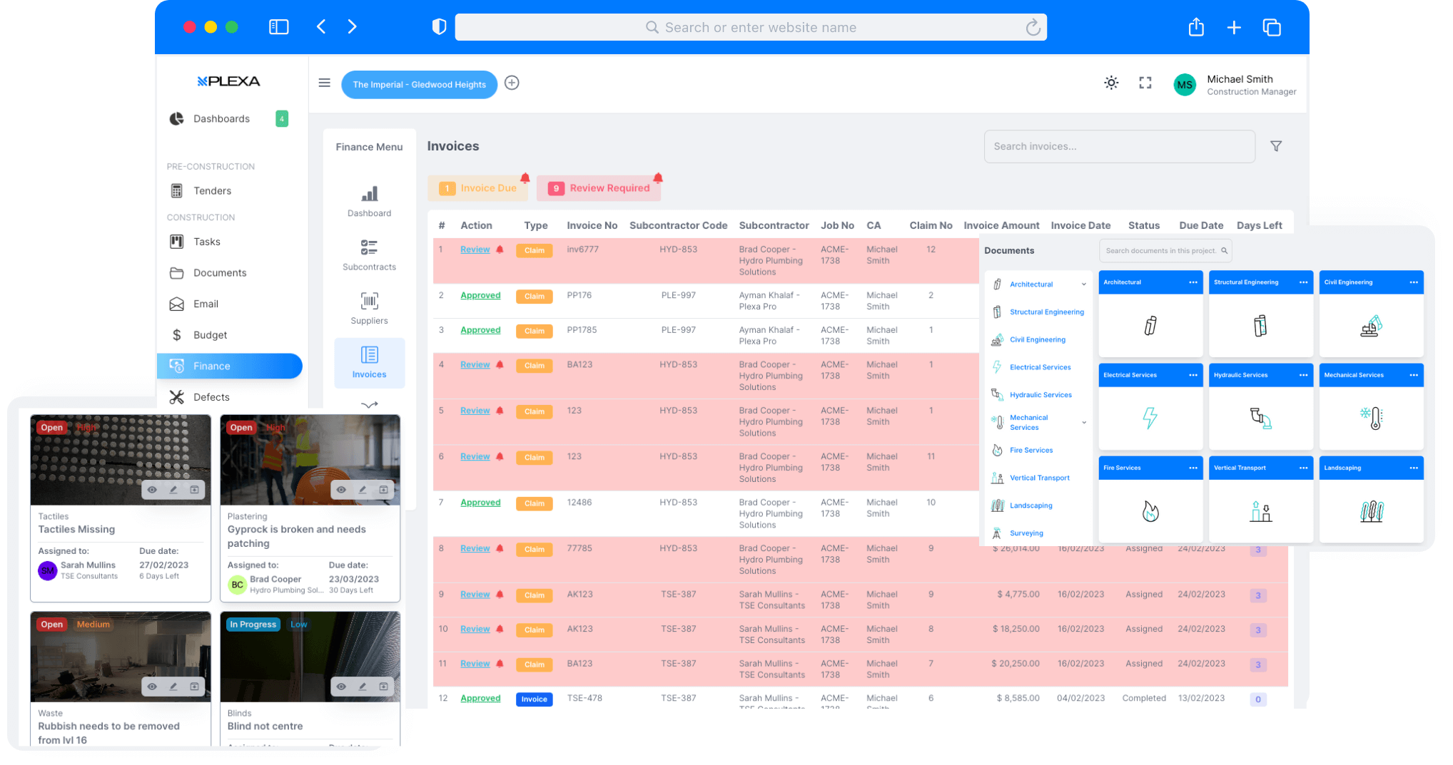 Construction Management Software for Invoicing, Finance, Site & Safety.
